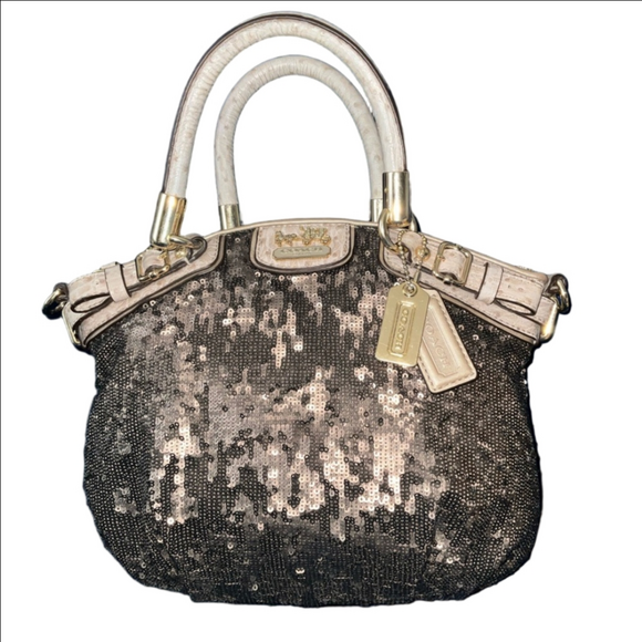 Coach | Bags | Coach Madison Sophia Sequin Mini Satchel | Poshmark